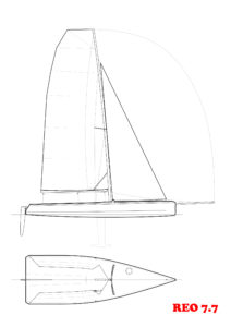 REO 7.7 Deck Plan and Sail - REO Sportsboats